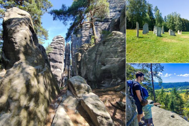 Szlak Na Krizovy Vrch (667 M N.p.m.) Krzyżową Górę Koło Adrspachu